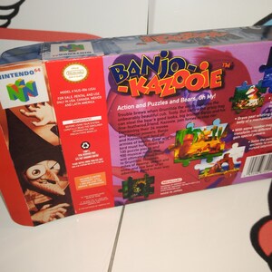 Banjo Kazooie Replacement Box - N64 Nintendo 64 - Highest Quality Boxes ...