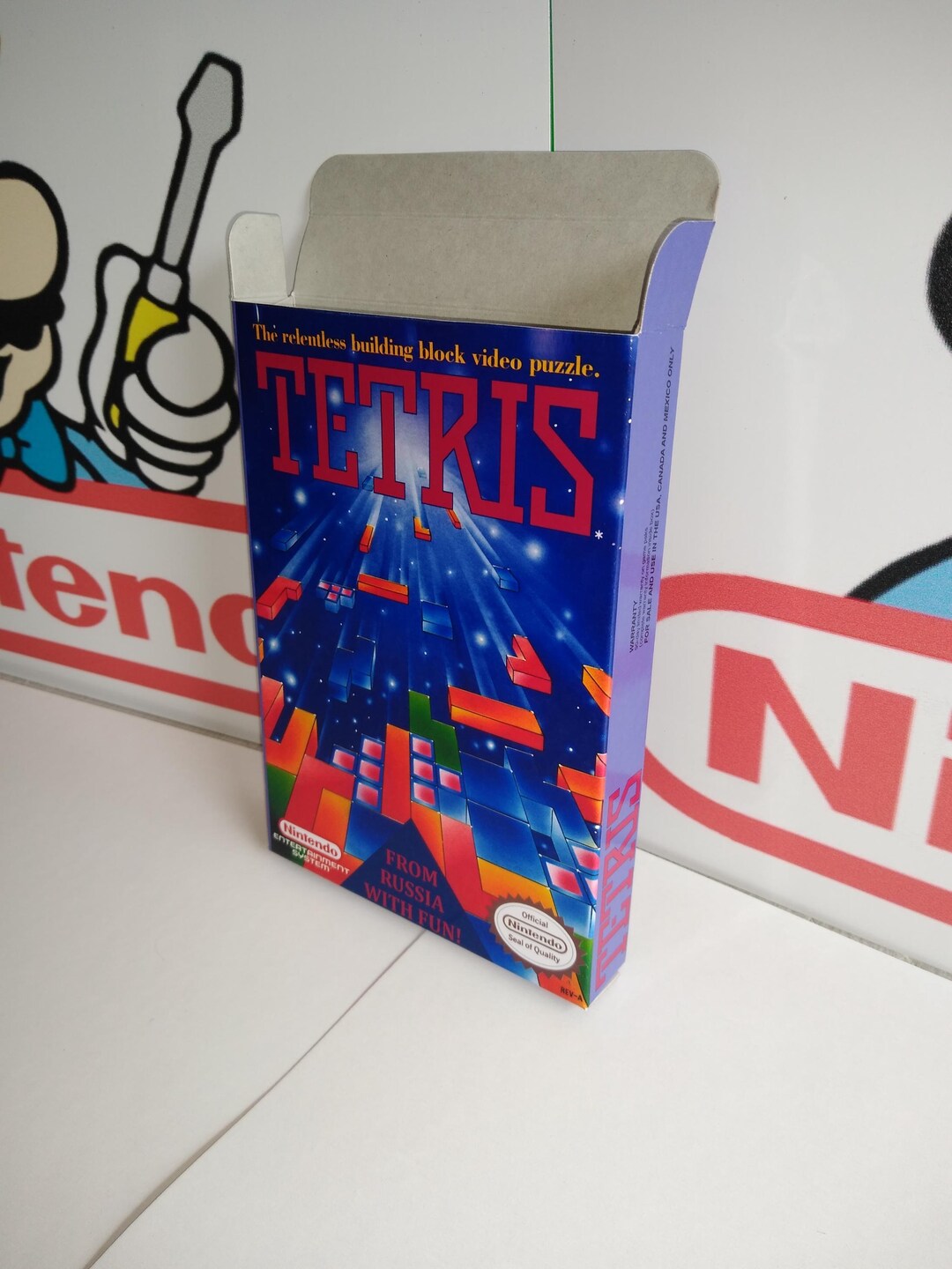Tetris Replacement Box - Nintendo NES - Highest Quality Boxes in the ...