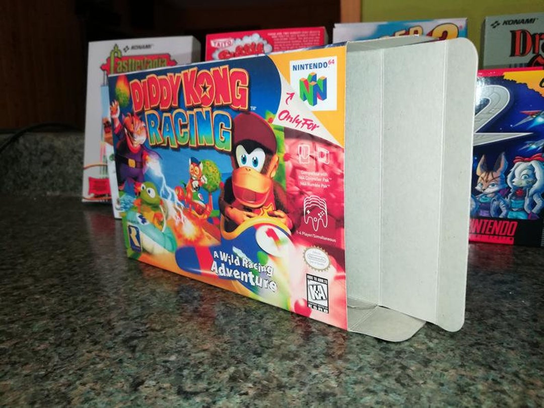 Diddy Kong Racing Replacement Box - N64 Nintendo 64 - Highest Quality ...