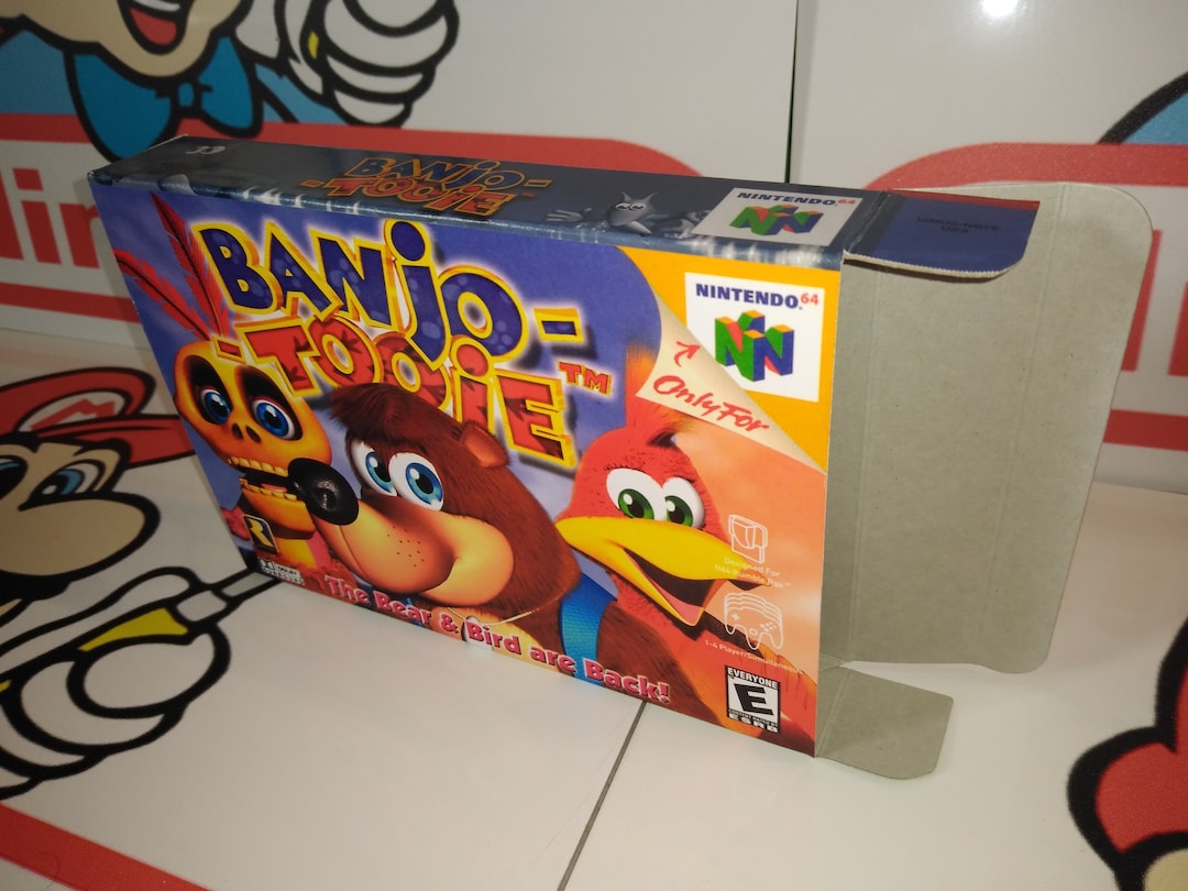 Banjo Tooie Replacement Box - N64 Nintendo 64 - Highest Quality Boxes ...