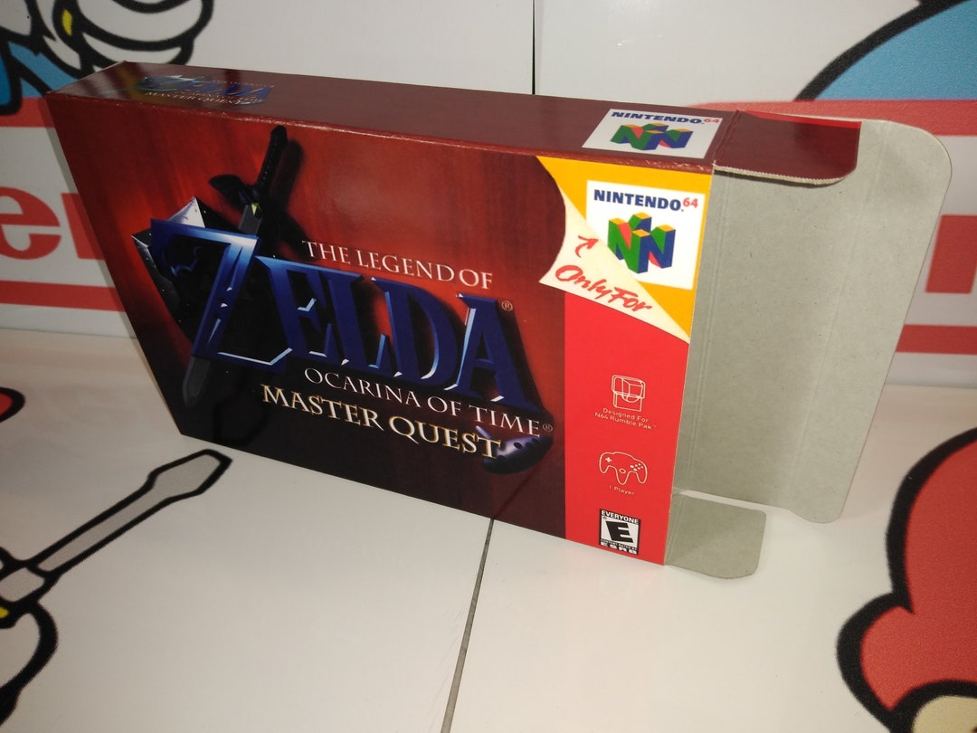 The Legend of Zelda: Ocarina of Time Master Quest Replacement Box - N64 ...