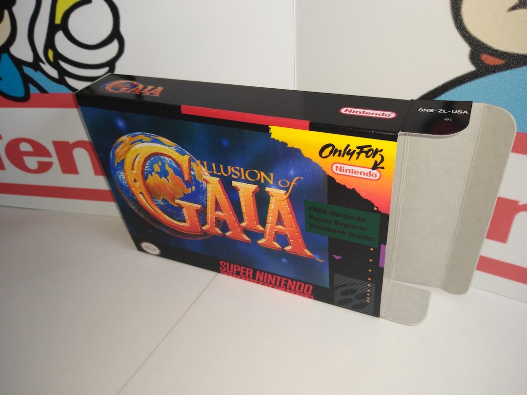 Illusion of Gaia Replacement Box - Super Nintendo SNES - Highest ...