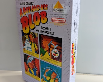 Nintendo A Boy and His Blob NES Replacement Box User Instruction Manual ...