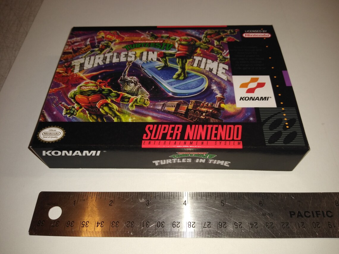Teenage Mutant Ninja Turtles IV Turtles in Time Replacement Box - Super ...