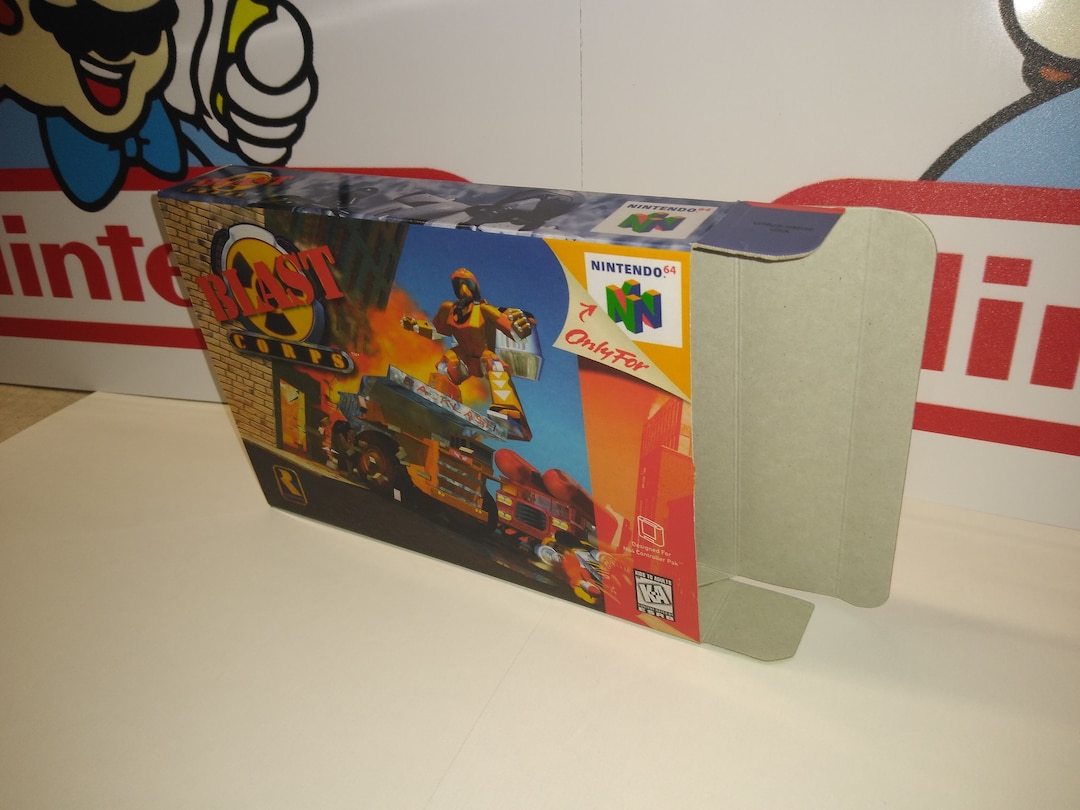 Blast Corps Replacement Box - N64 Nintendo 64 - Highest Quality Boxes ...