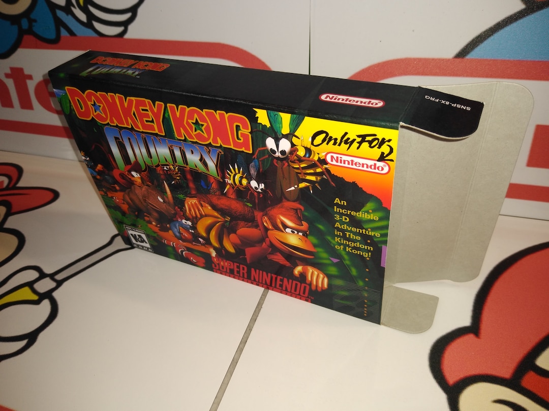 Donkey Kong Country Replacement Box - Super Nintendo SNES - Highest ...