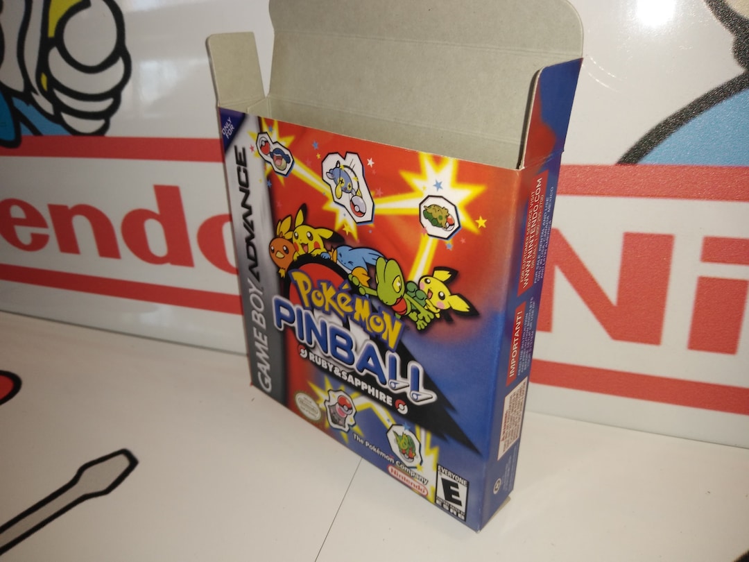 Pokemon Pinball: Ruby & Sapphire GBA Replacement Box - Pokémon Nintendo ...