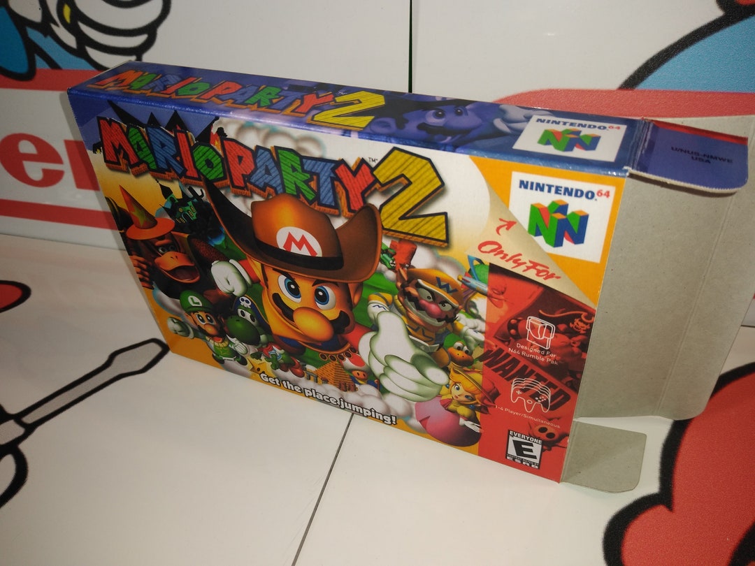 Mario Party 2 Replacement Box - N64 Nintendo 64 - Highest Quality Boxes ...