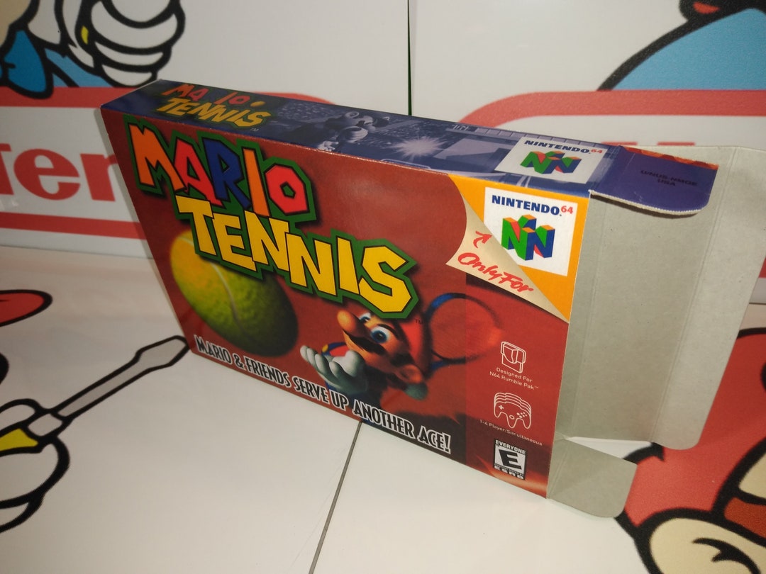 Mario Tennis Replacement Box - N64 Nintendo 64 - Highest Quality Boxes ...