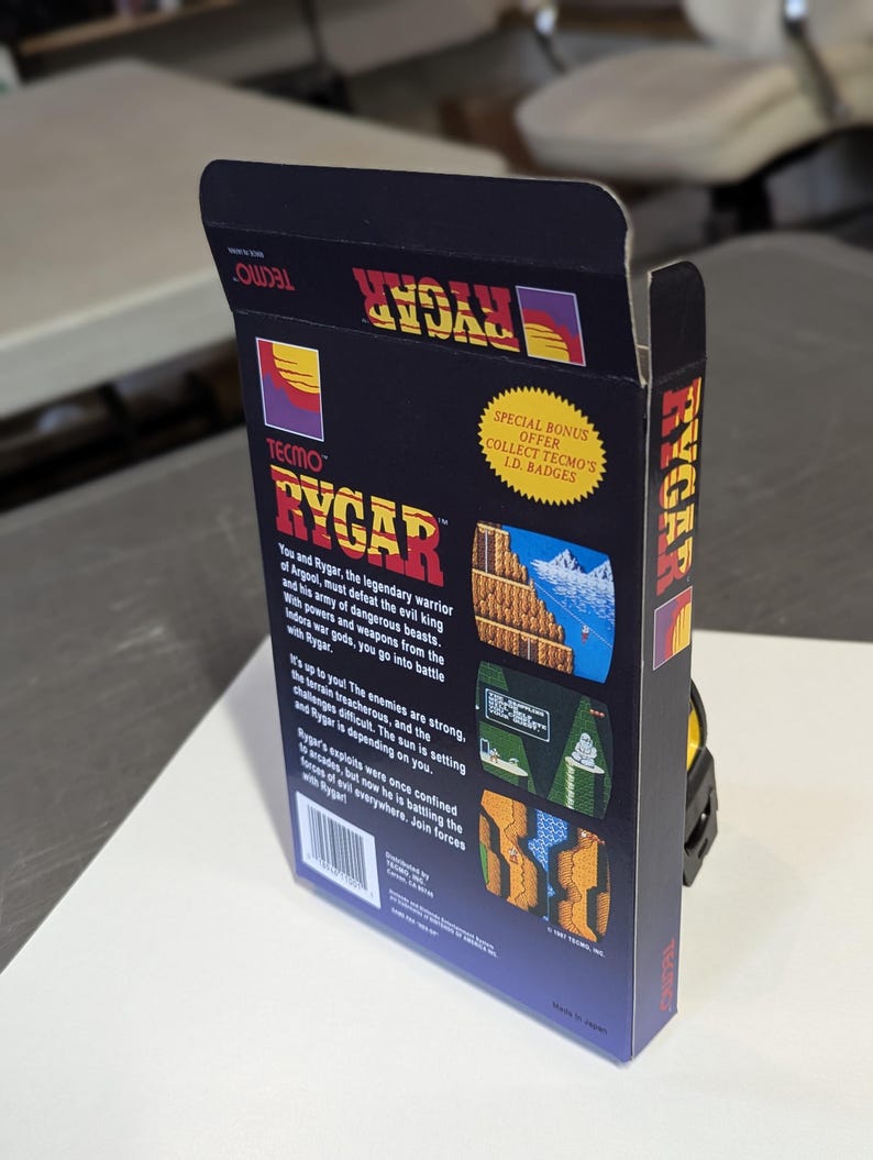 Rygar Replacement Box - Nintendo NES - Highest Quality Boxes in the ...