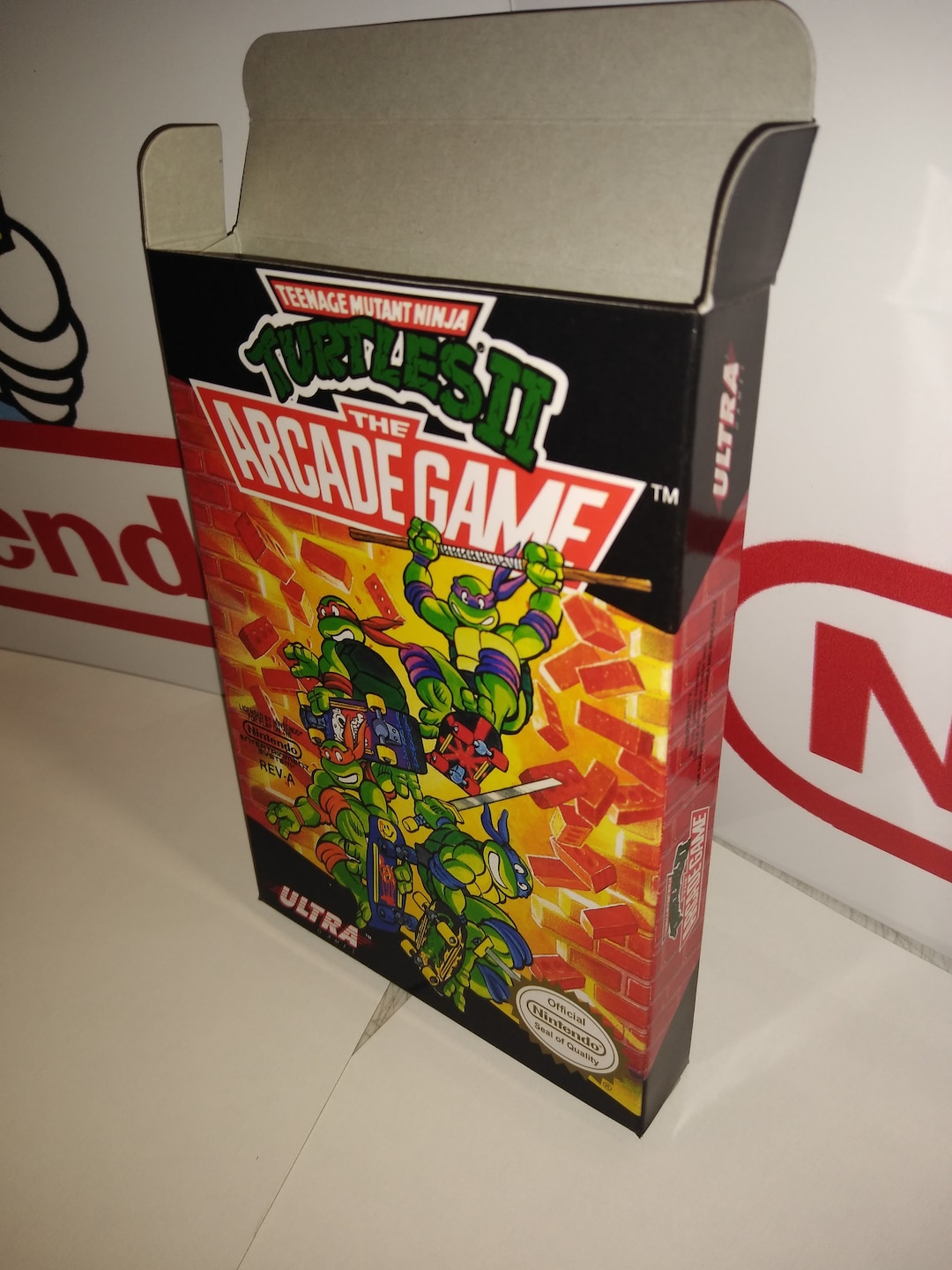 Teenage Mutant Ninja Turtles II (2) the Arcade Game Replacement Box ...