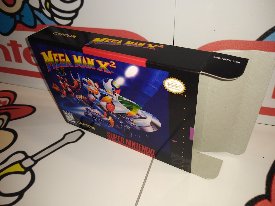 Mega Man X2 Replacement Box - Super Nintendo SNES - Highest Quality ...