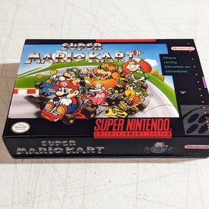 Super Mario Kart Replacement Box - Super Nintendo SNES - Highest ...