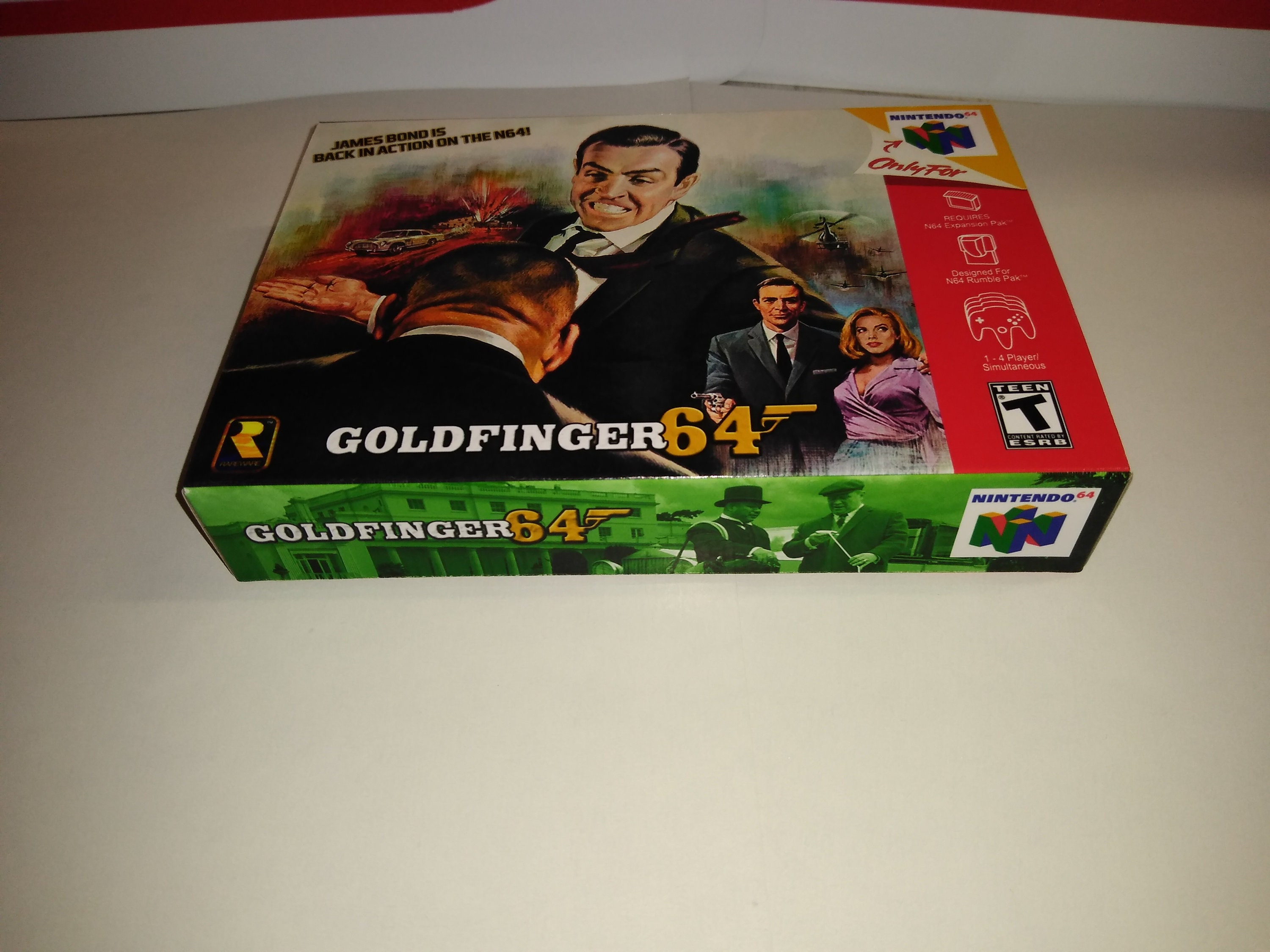 Goldfinger 64 Replacement Box - N64 Nintendo 64 Romhack - Highest ...