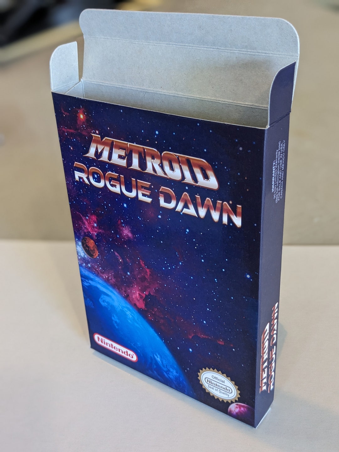 Metroid Rogue Dawn Replacement Box - Nintendo NES Romhack - Highest ...