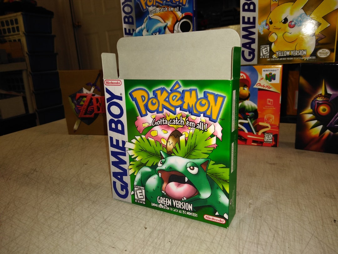 Pokemon Green Replacement Box - Nintendo Game Boy - Highest Quality ...