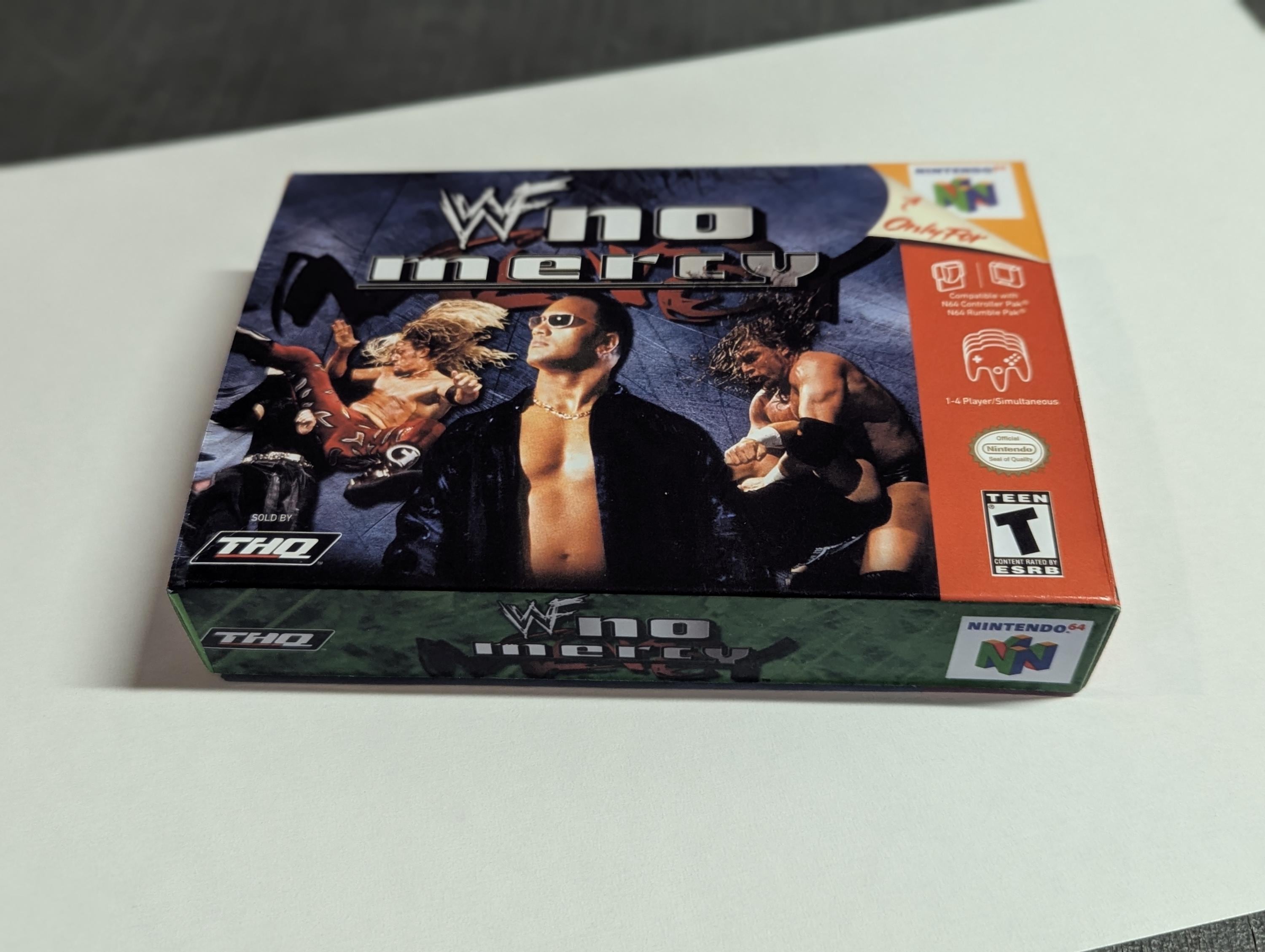 WWF No Mercy Replacement Box - N64 Nintendo 64 - Highest Quality Boxes ...