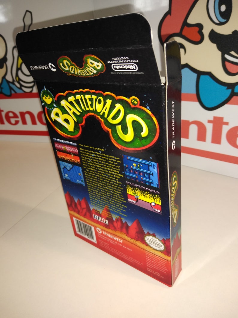 Battletoads Replacement Box - Nintendo NES - Highest Quality Boxes in ...