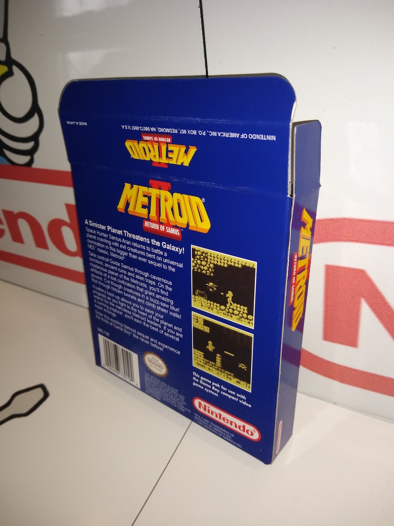 Metroid II 2 Return of Samus Replacement Box Nintendo Game - Etsy