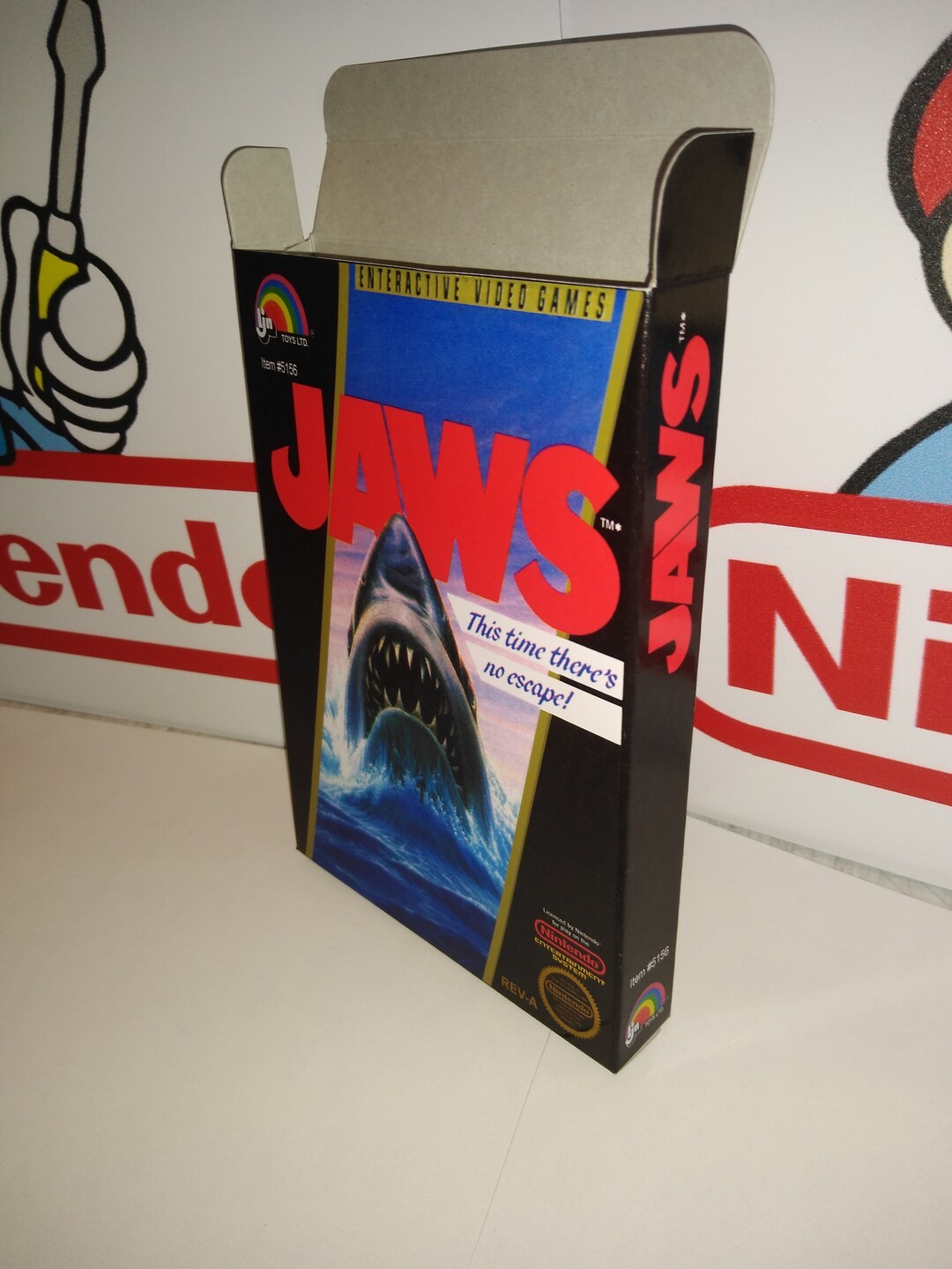Jaws Replacement Box - Nintendo NES - Highest Quality Boxes in the ...