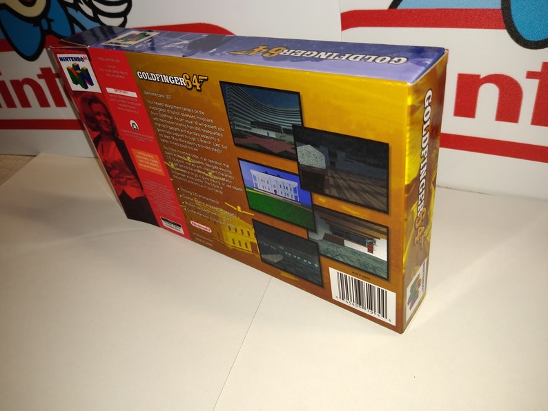 Goldfinger 64 Replacement Box - N64 Nintendo 64 Romhack - Highest ...
