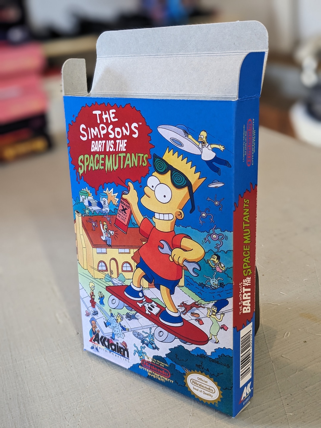 The Simpsons: Bart Vs. the Space Mutants Replacement Box - Nintendo NES - Highest Quality Boxes ...