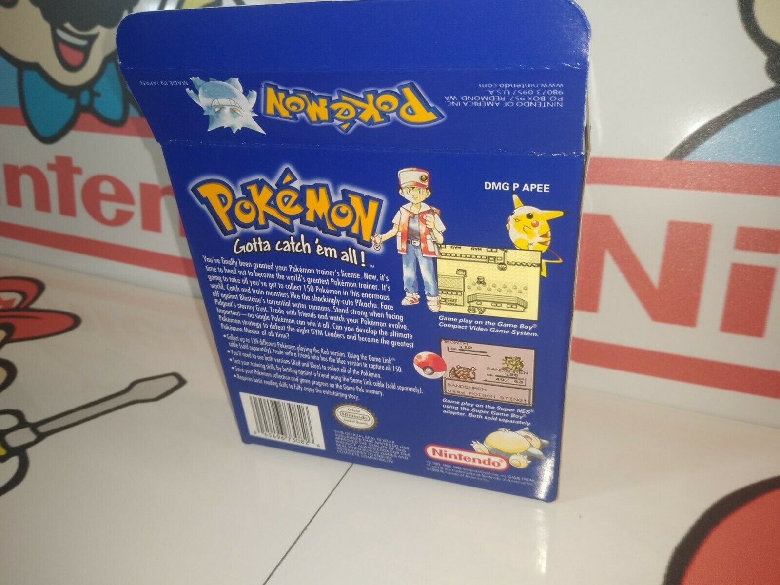 Pokémon Blue Replacement Box Nintendo Game Boy Highest - Etsy