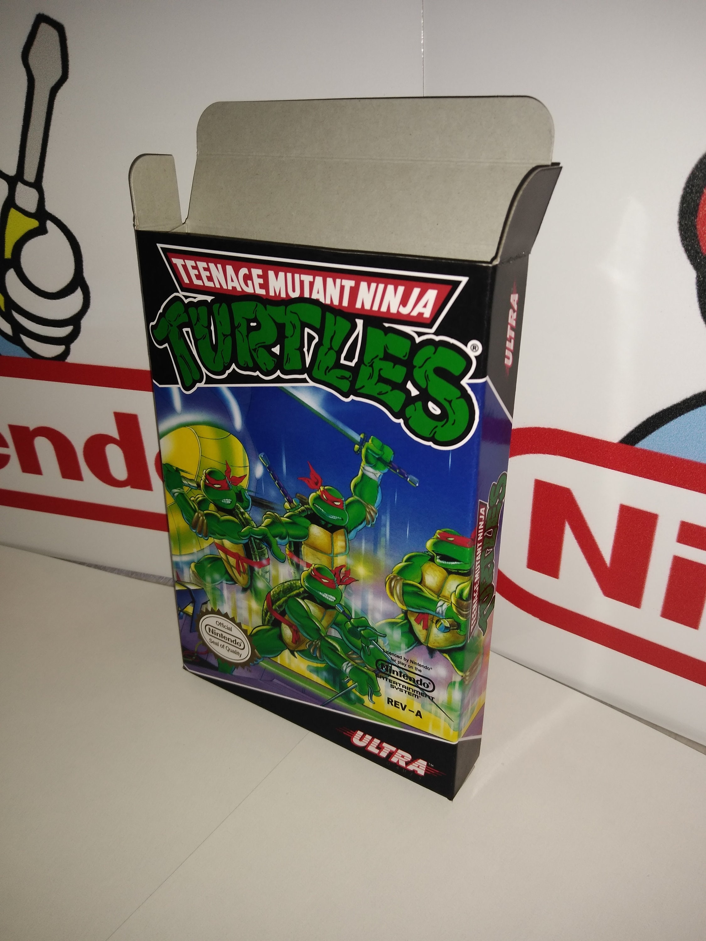 Teenage Mutant Ninja Turtles Replacement Box TMNT Nintendo NES Highest ...