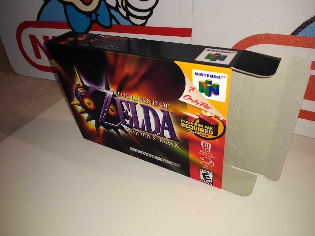 The Legend of Zelda: Majora's Mask Replacement Box - Majoras Mask N64 ...
