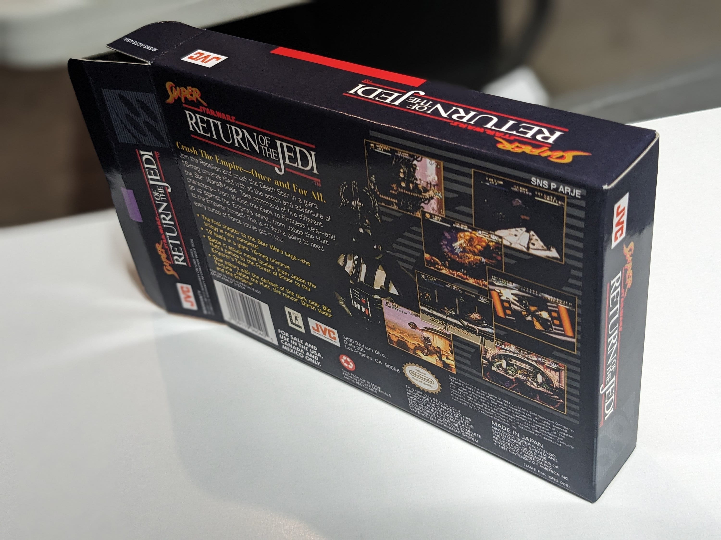 Super Star Wars: Return of the Jedi Replacement Box - Super Nintendo ...