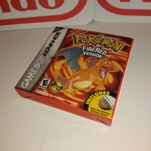 Pokemon Fire Red GBA Replacement Box - Pokémon Nintendo Game Boy ...