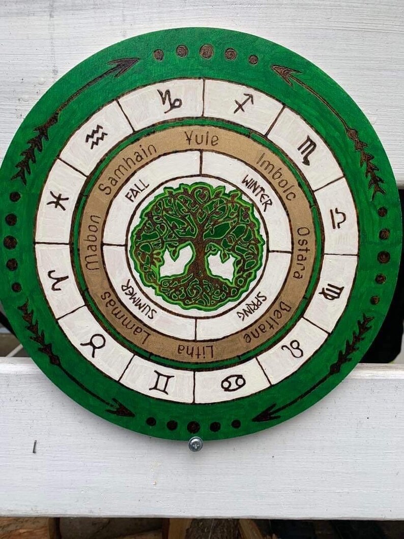Celtic Style Wheel of the Year Free Shipping - Etsy