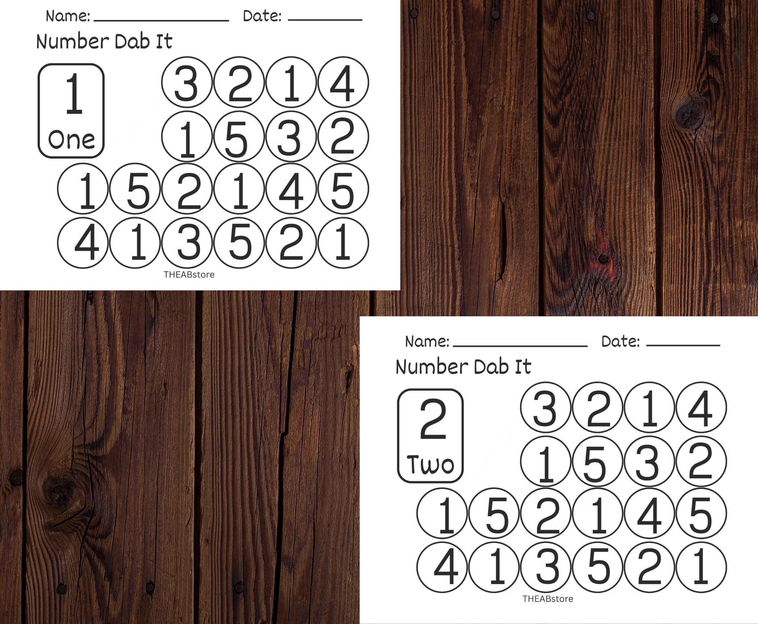 20 Printable Numbers 1-20 Dab It Worksheets. Preschool-kindergarten ...