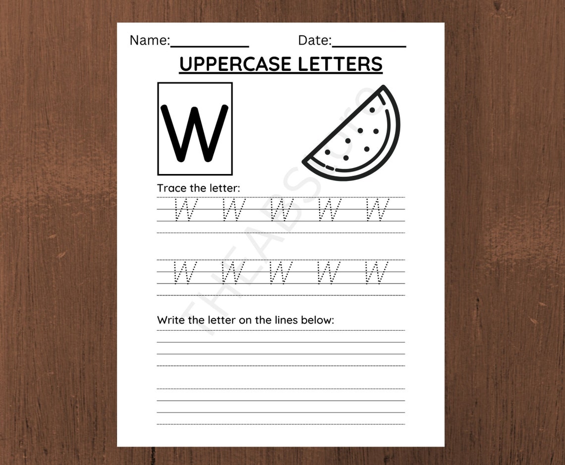 26 Printable Trace the Alphabet Worksheets. Preschool-kdg Phonics,trace ...