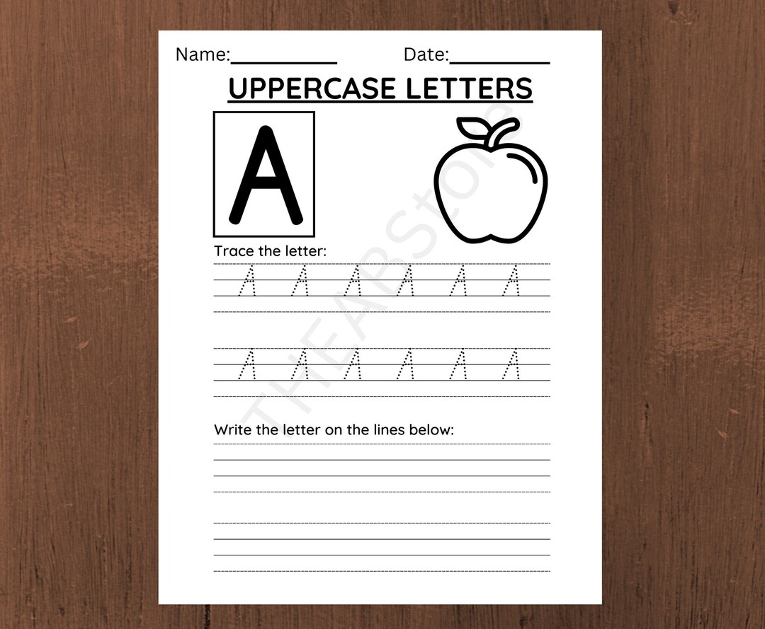 26 Printable Trace the Alphabet Worksheets. Preschool-kdg Phonics,trace ...