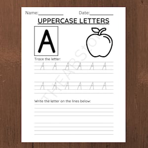 26 Printable Trace the Alphabet Worksheets. Preschool-kdg Phonics,trace ...