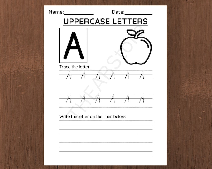 26 Printable Trace the Alphabet Worksheets, Preschool-kdg Phonics ...