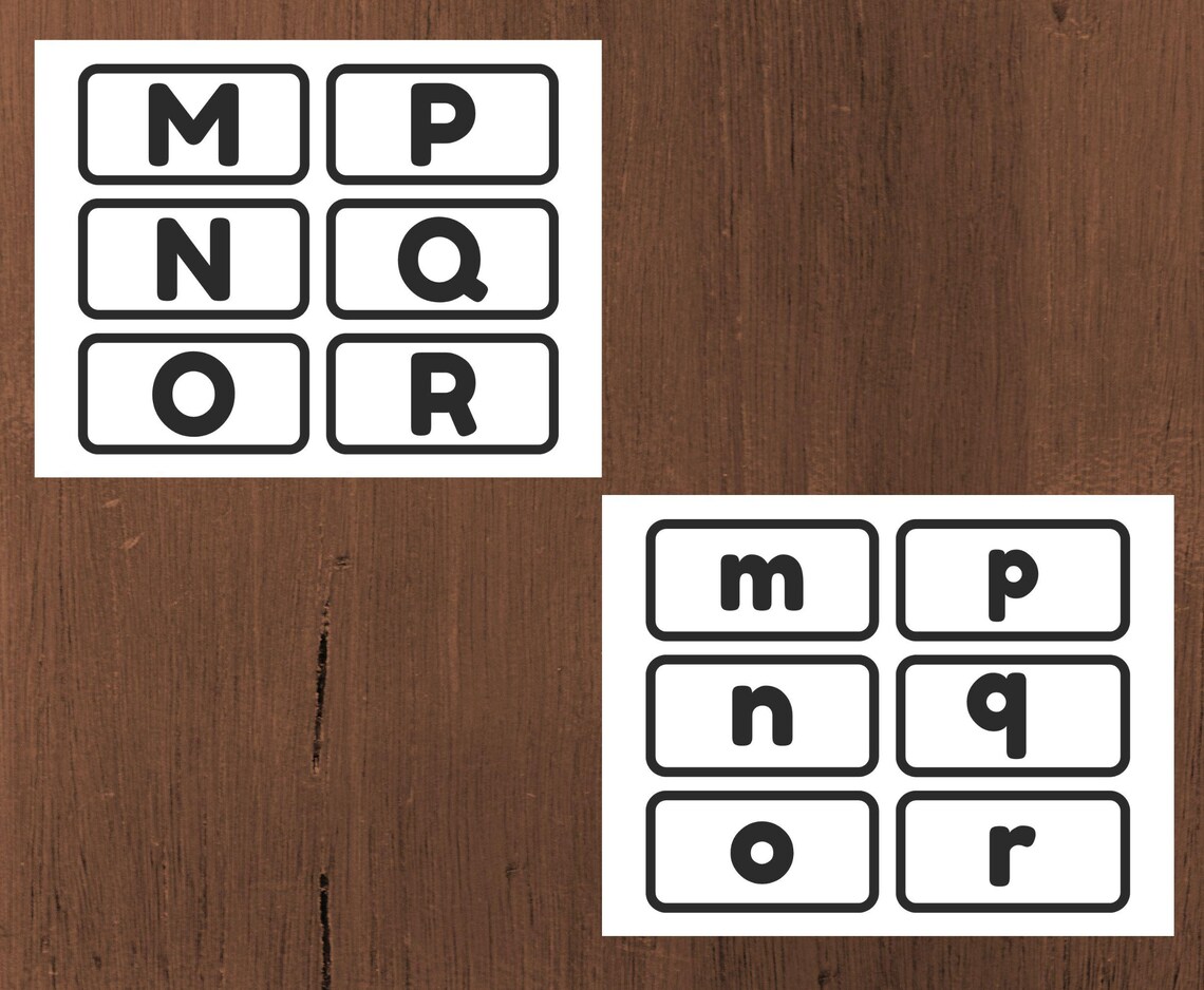 26 Printable Uppercase and Lowercase Alphabet Flashcards. Preschool ...