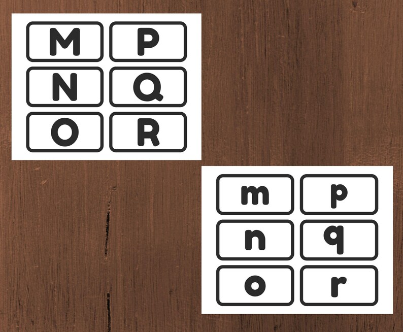 26 Printable Uppercase and Lowercase Alphabet Flashcards. Preschool ...