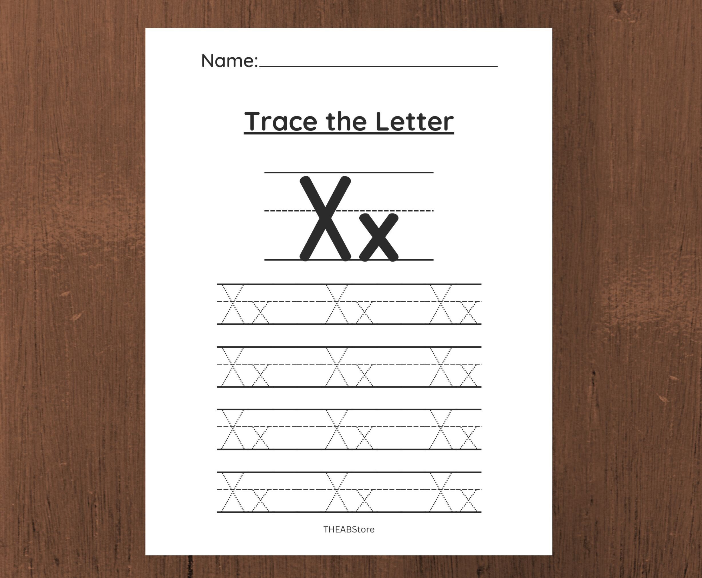 26 Printable Trace the Alphabet Worksheets. Preschool-kdg Phonics,26 ...