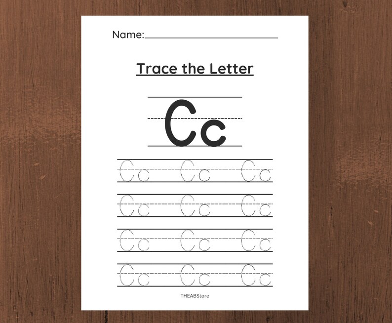 26 Printable Trace the Alphabet Worksheets. Preschool-kdg Phonics,26 ...