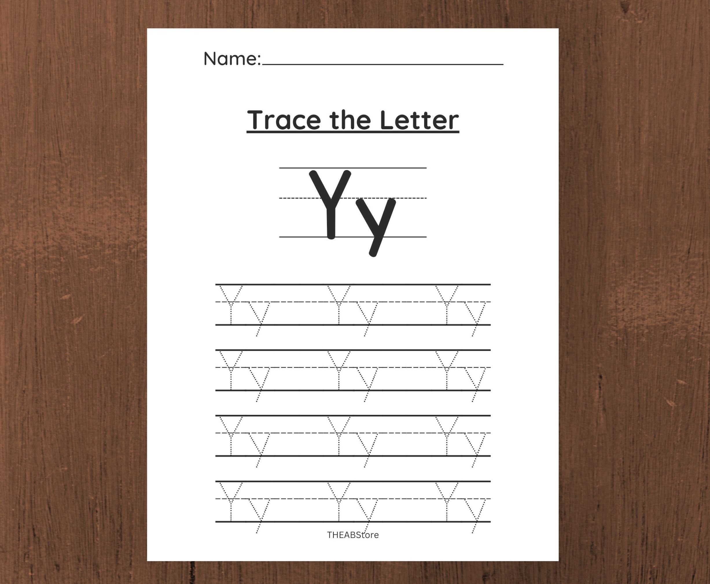 26 Printable Trace the Alphabet Worksheets. Preschool-kdg Phonics,26 ...