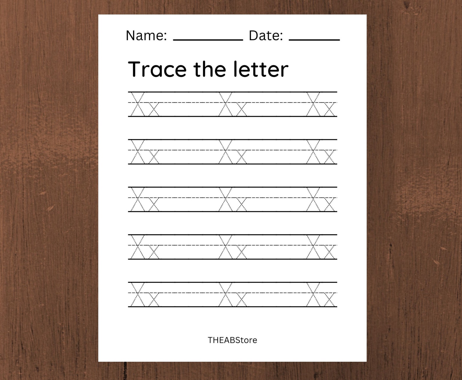 26 Printable Trace the Alphabet Worksheets. Preschool-kdg Phonics - Etsy