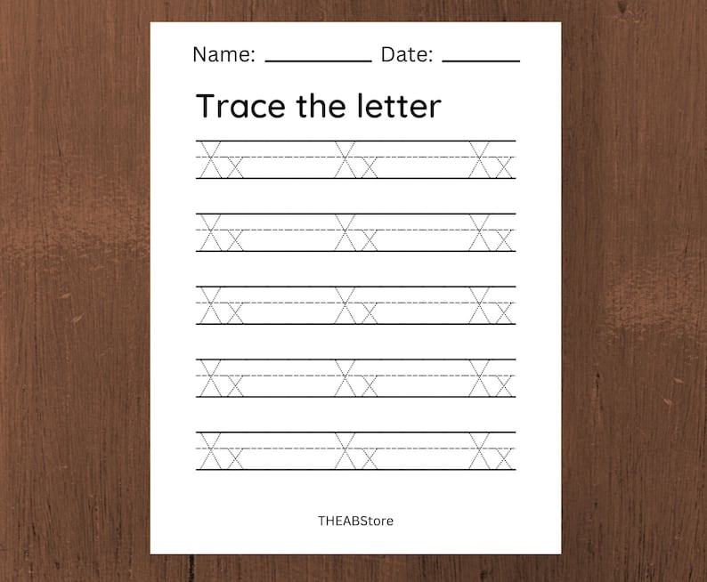 26 Printable Trace the Alphabet Worksheets. Preschool-kdg Phonics - Etsy