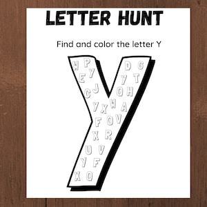 Letter Hunt, Preschool Games, Alphabet Games, Alphabet Activity - Etsy