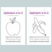 Alphabet Worksheets - Printable - Tracing - Coloring - Homeschool ...