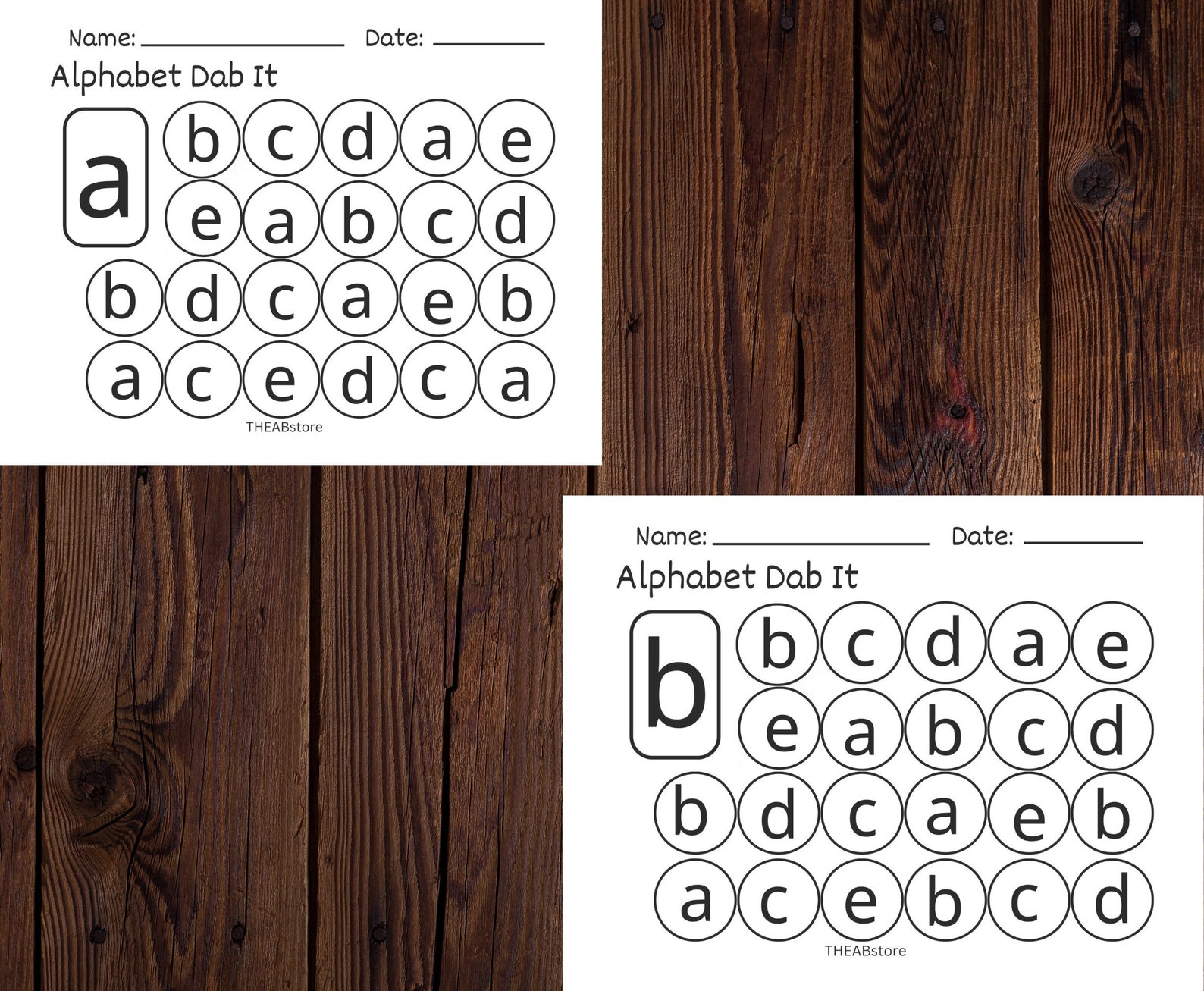 26 Lowercase Alphabet Dab It With 1 Cover Page ,26 Printable Alphabet ...