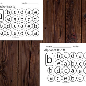 26 Lowercase Alphabet Dab It With 1 Cover Page ,26 Printable Alphabet ...