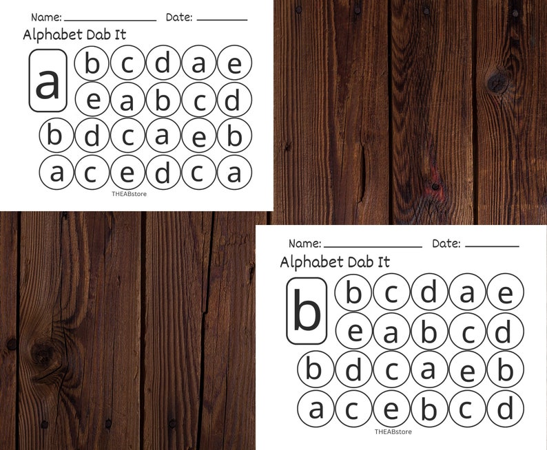 26 Lowercase Alphabet Dab It With 1 Cover Page ,26 Printable Alphabet ...