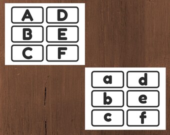 Alphabet Bold Letters Tracing Cards - Printable Uppercase and Lowercase ...